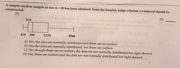 Solved A simple random sample of size n