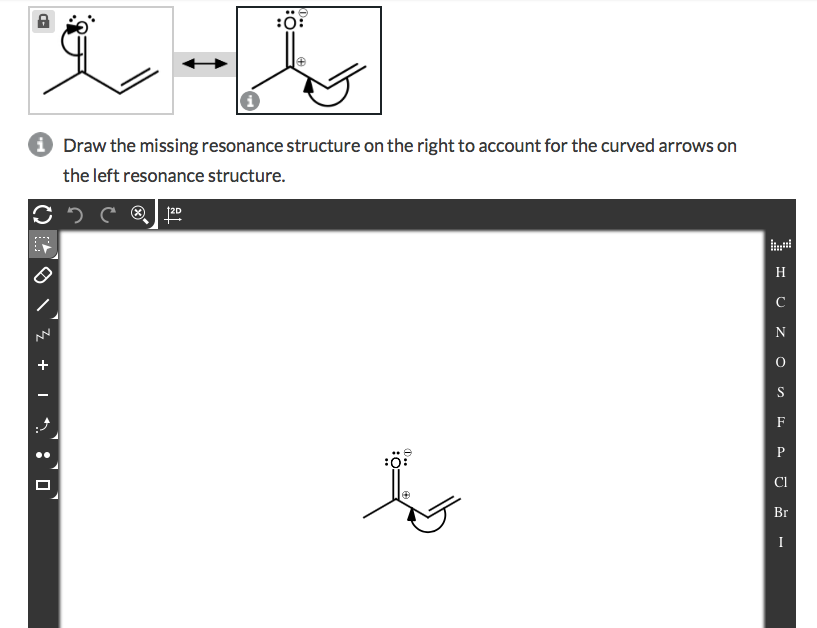 Solved Draw the missing resonance structure on the right to | Chegg.com
