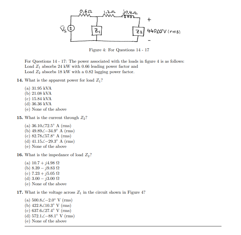 Solved Figure 4: For Questions 14−17 For Questions 14 - 17: | Chegg.com