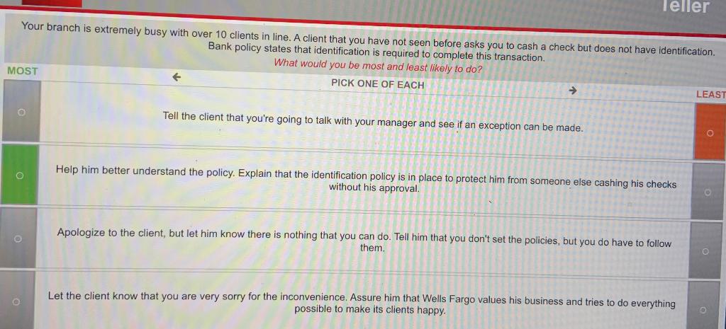 Solved Teller Your branch is extremely busy with over 10 | Chegg.com