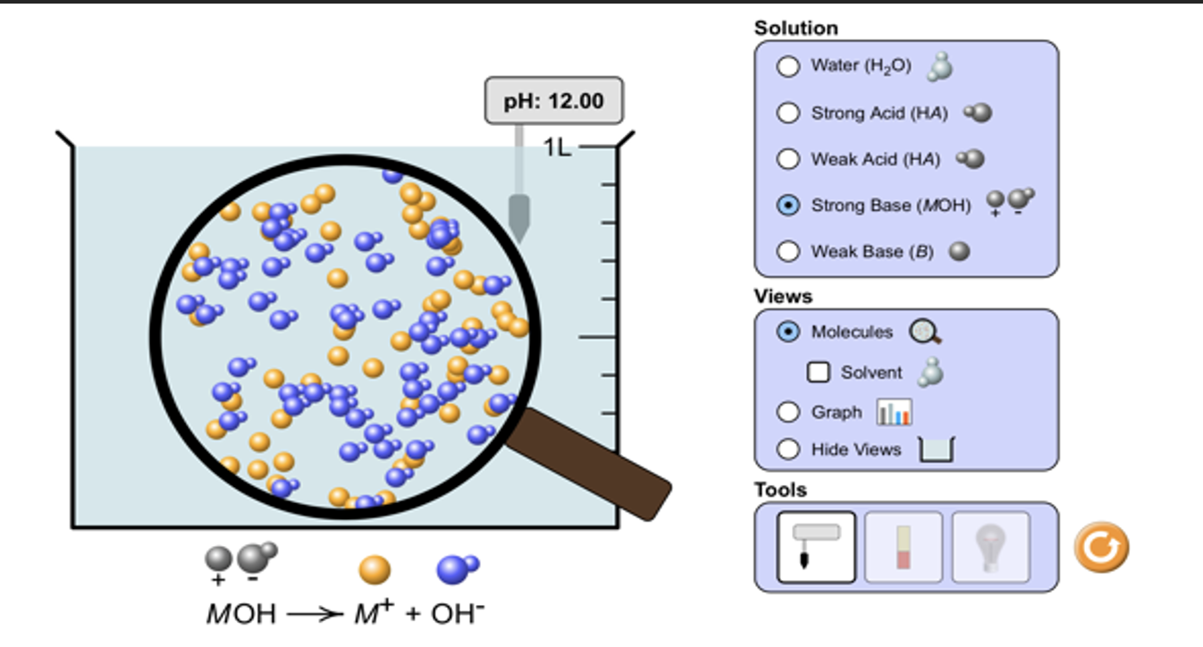 Solved Dissociation Of Weak And Strong Bases In Water What