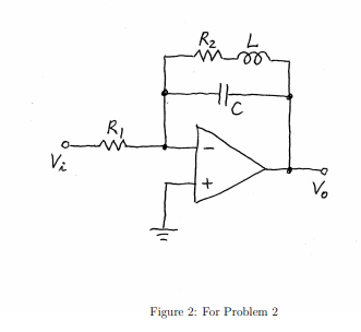 Solved 2. An active filter circuit is given in Figure 2. (a) | Chegg.com