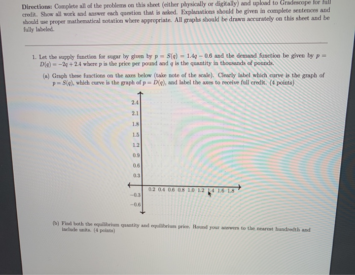 Solved Directions: Complete all of the problems on this | Chegg.com