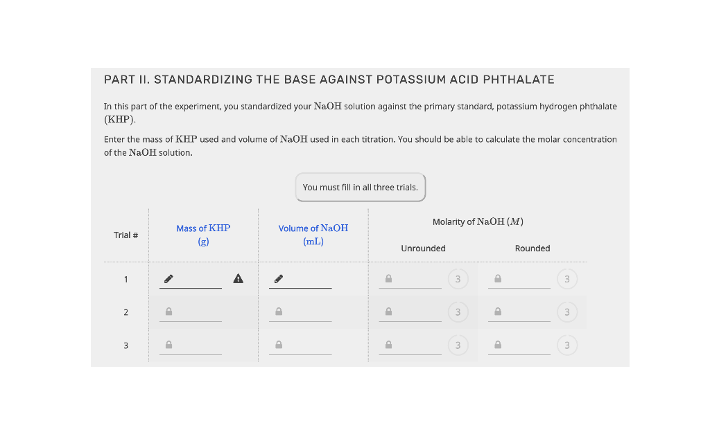 PART II. STANDARDIZING THE BASE AGAINST POTASSIUM | Chegg.com PART II. STANDARDIZING THE BASE AGAINST POTASSIUM | Chegg.com