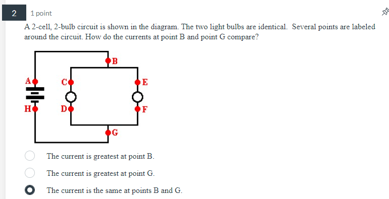 Solved A 2-cell, 2-bulb circuit is shown in the diagram. The | Chegg.com