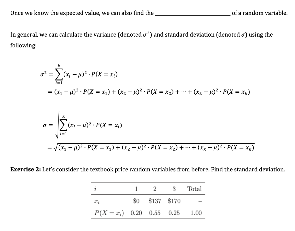 Solved Let's consider the random variable, X= the amount of | Chegg.com