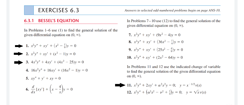 Solved EXERCISES 6.3 Answers to selected odd-numbered | Chegg.com