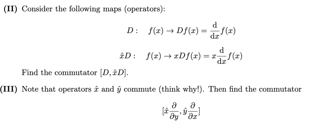 Solved (II) ﻿Consider the following maps | Chegg.com