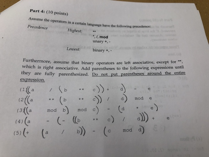 Solved Programming language concepts. Please answer the | Chegg.com