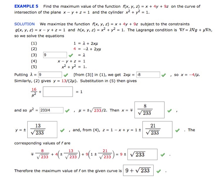 Solved EXAMPLE 5 Find the maximum value of the function f(x, | Chegg.com