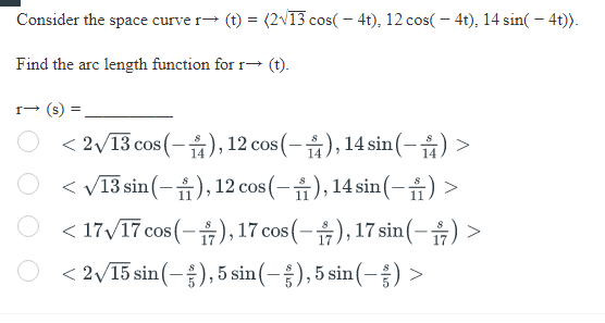 Solved Consider the space curve | Chegg.com