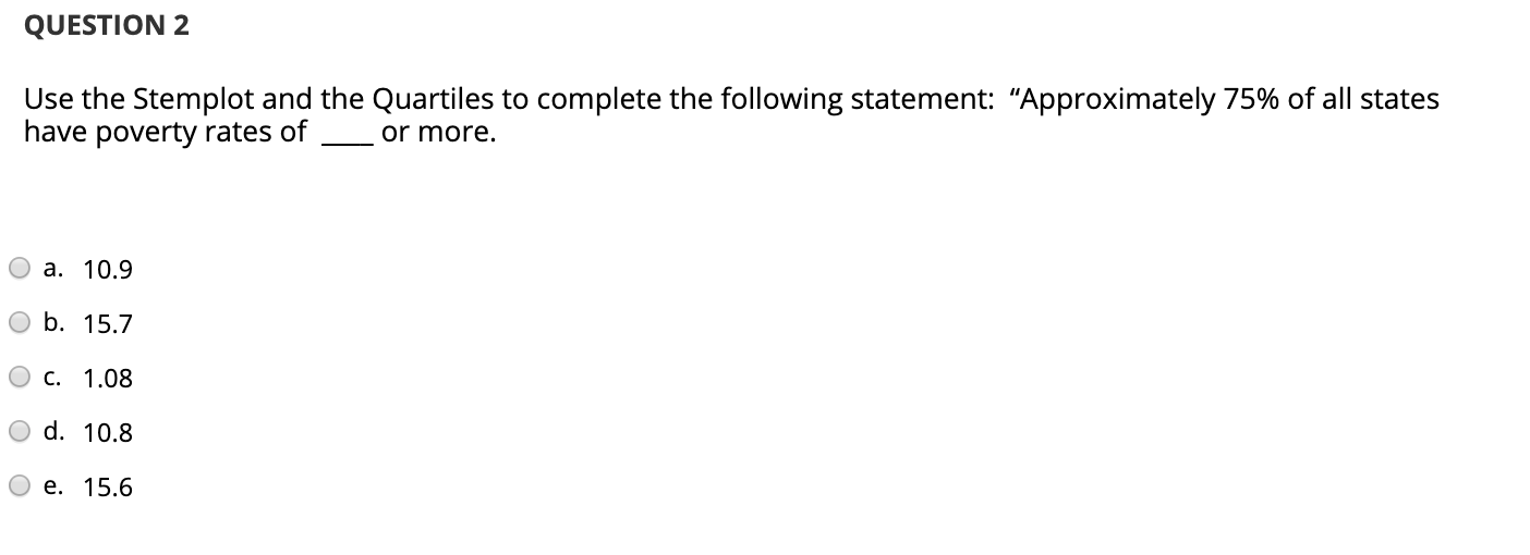 Solved Information for Questions 1-2: The U.S. Census Bureau | Chegg.com