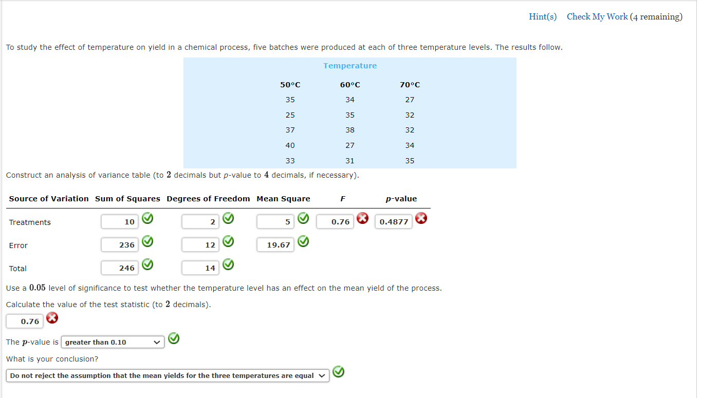Solved Hint(s) Check My Work (4 remaining) To study the | Chegg.com