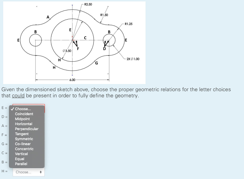 Solved R2.50 R1.25 03.50 2x Ø 1.00 6.00 Given the | Chegg.com