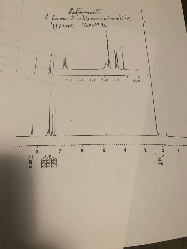 Solved 2 Print out Reference II NMR spectrum , draw the | Chegg.com