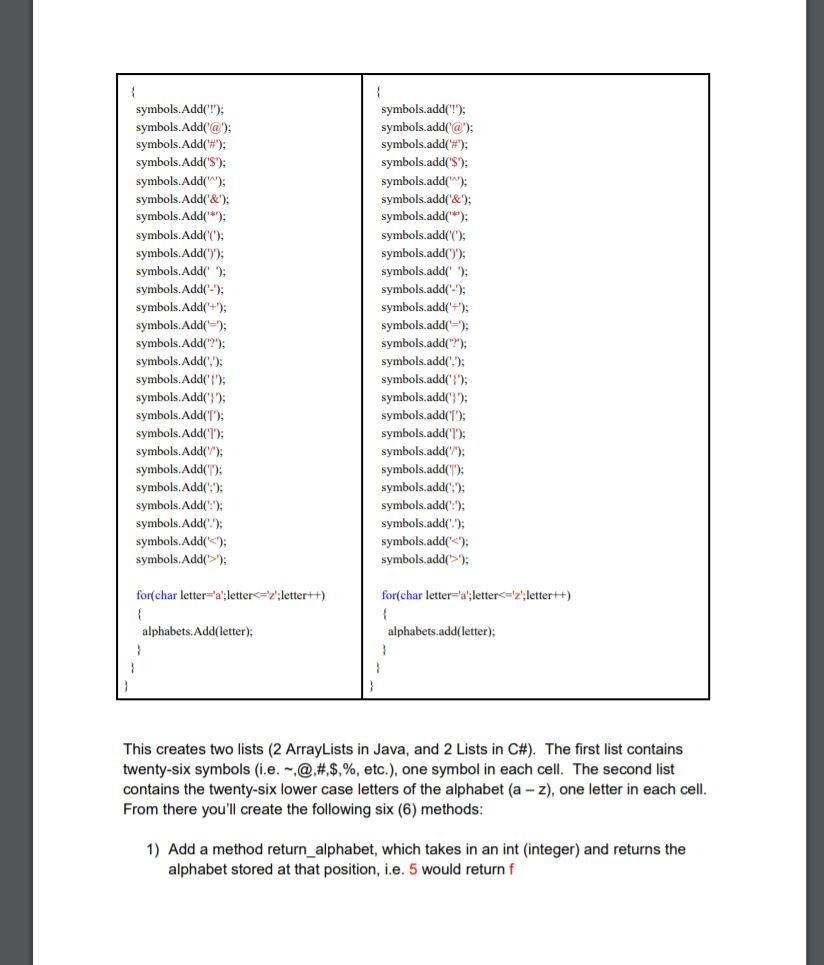 Solved JAVA JAVA JAVA PLEASE! PLEASE MAKE SURE ITS ACTUALLY | Chegg.com