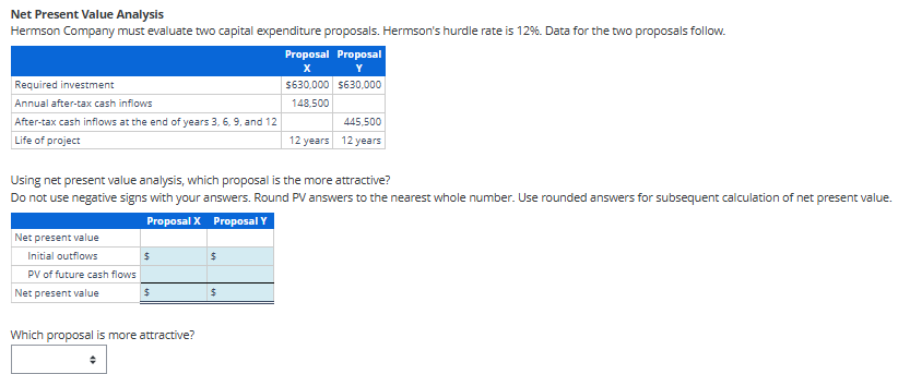 Solved Net Present Value AnalysisHermson Company must | Chegg.com