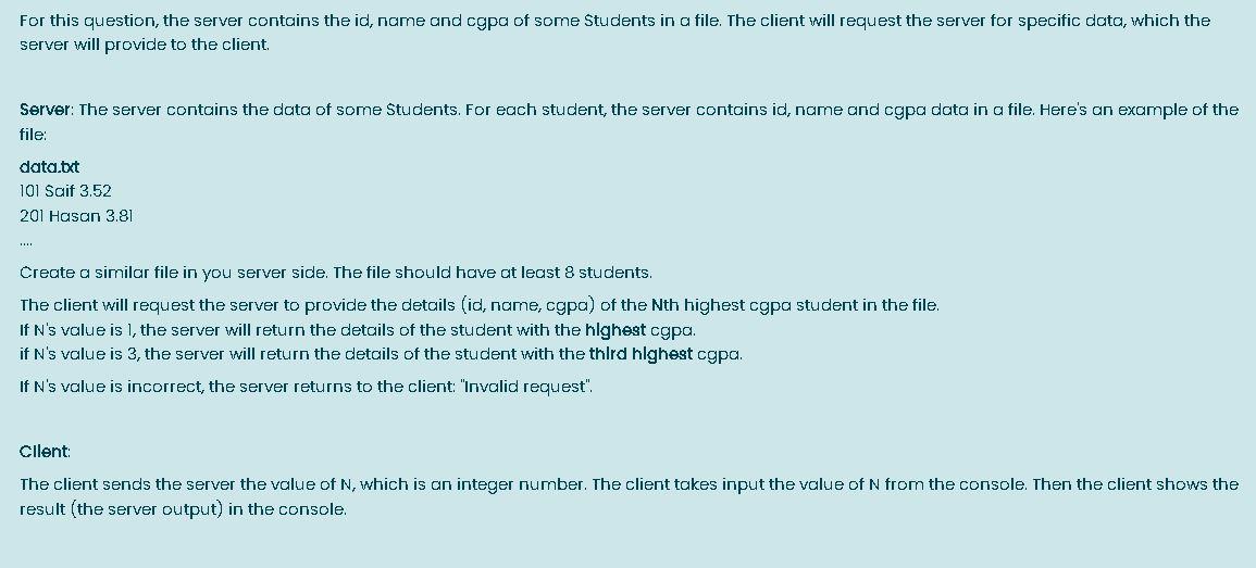 Solved Answer : import java.io.*; import | Chegg.com
