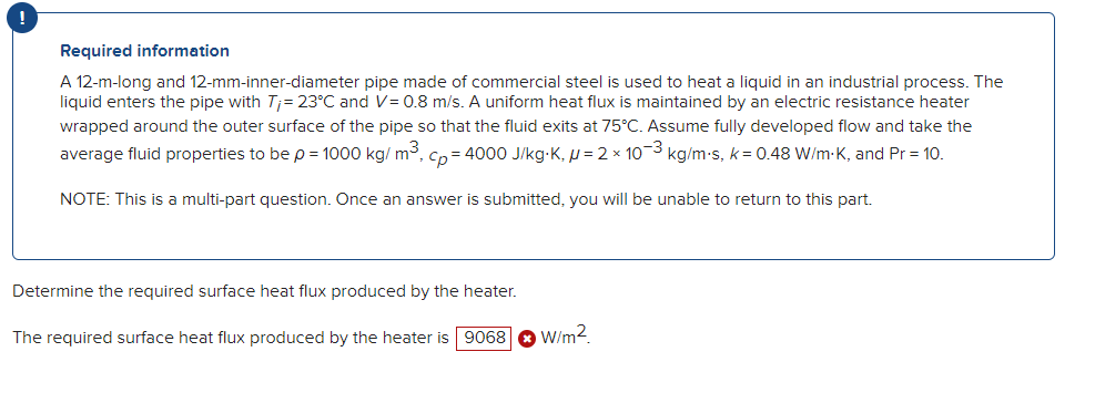 Solved Required information A 12-m-long and | Chegg.com