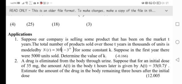 Solved READ ONLY - This is an older file format. To make | Chegg.com