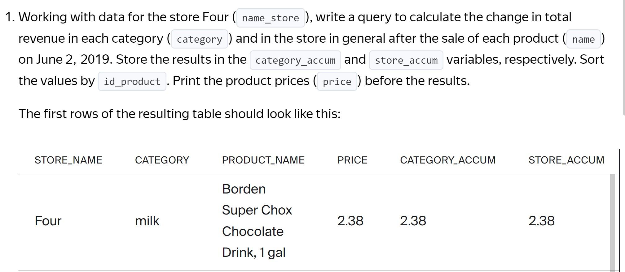 Not sure how to write the query to calculate the | Chegg.com