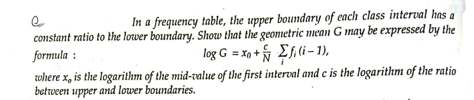 Solved a - e In a frequency table, the upper boundary of | Chegg.com