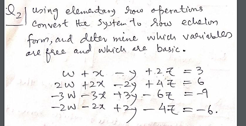 Solved 221 using elementary show operations Convert the | Chegg.com