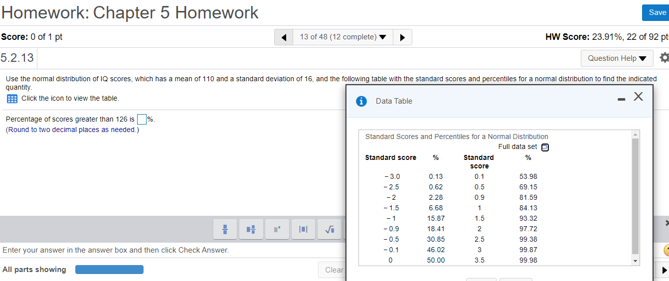 Solved Homework: Chapter 5 Homework Save Score: 0 of 1 pt 13 | Chegg.com Solved Homework: Chapter 5 Homework Save Score: 0 of 1 pt 13 | Chegg.com