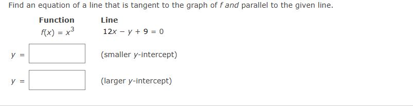 Solved Find an equation of a line that is tangent to the | Chegg.com
