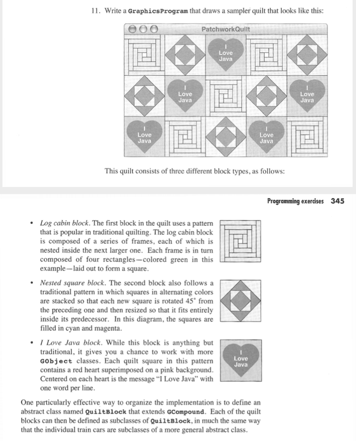 11. Write a Graphics Program that draws a sampler | Chegg.com