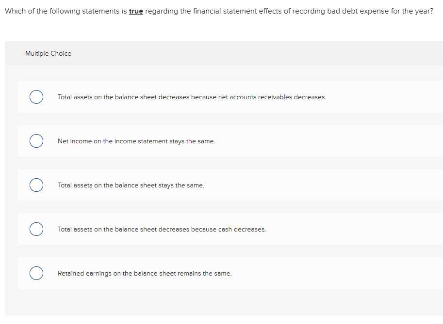 Solved /hich of the following statements is true regarding | Chegg.com