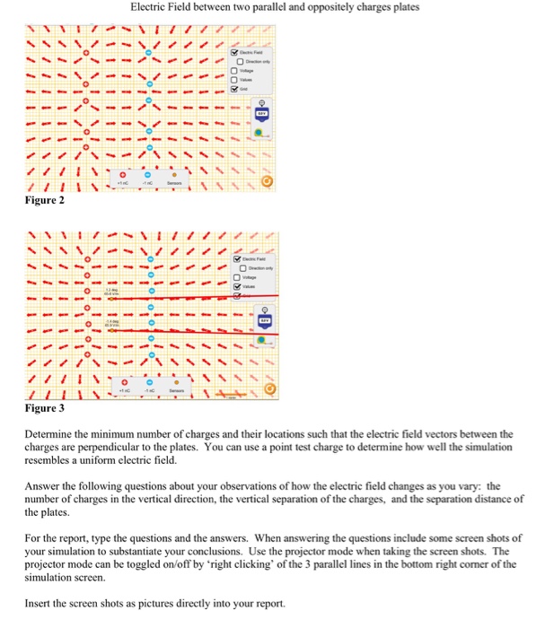 Solved Electric Field between two parallel and oppositely | Chegg.com