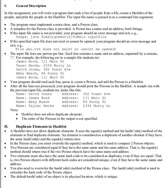 Solved General Description In this assignment, you will | Chegg.com