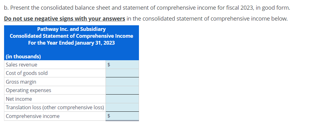 2. Prepare consolidation working paper elimination | Chegg.com