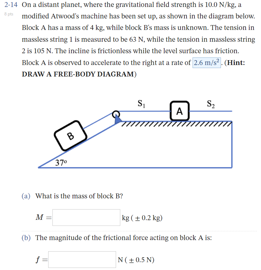 Solved 14 On a distant planet, where the gravitational field | Chegg.com