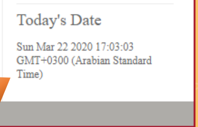Solved Today's Date Sun Mar 22 2020 17:03:03 GMT+0300 | Chegg.com