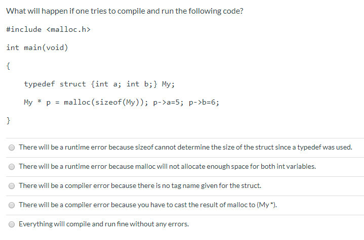 Solved What Will The Following C Code Print Include