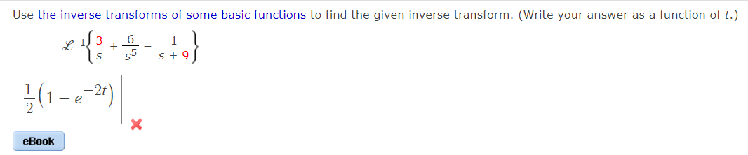 Solved Use the inverse transforms of some basic functions to | Chegg.com
