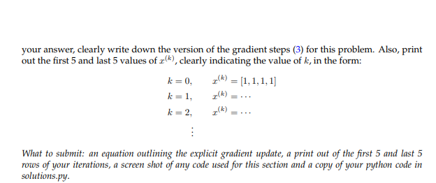 Question 2. Gradient Based Optimization In this | Chegg.com