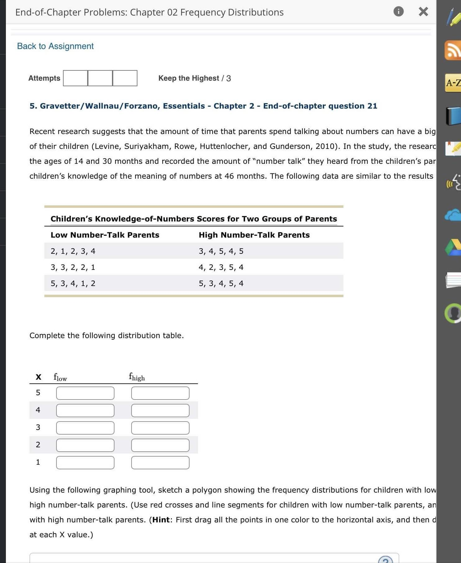 Back to Assignment Attempts Keep the Highest / 3 5. | Chegg.com
