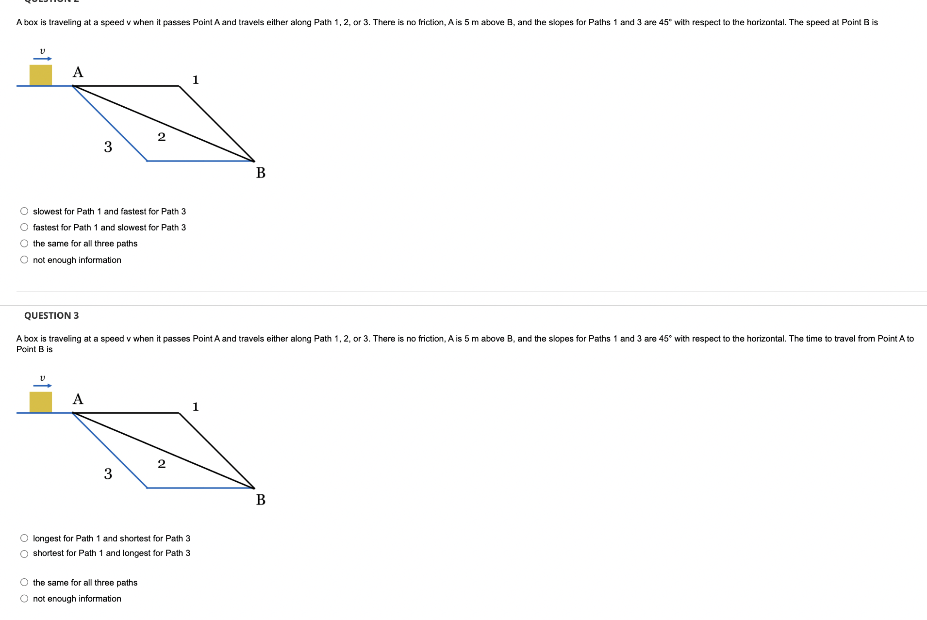 Solved slowest for Path 1 and fastest for Path 3 fastest for | Chegg.com