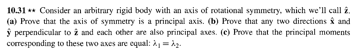 Solved 10.31 ** Consider an arbitrary rigid body with an | Chegg.com