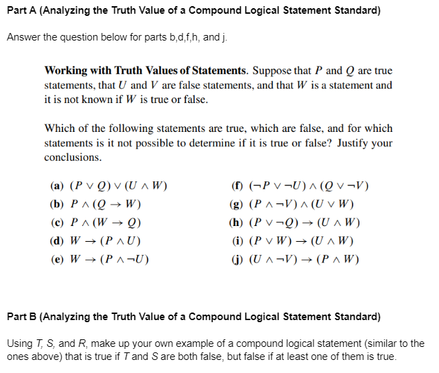 Solved Part C (Using known Logical Equivalences Standard) | Chegg.com