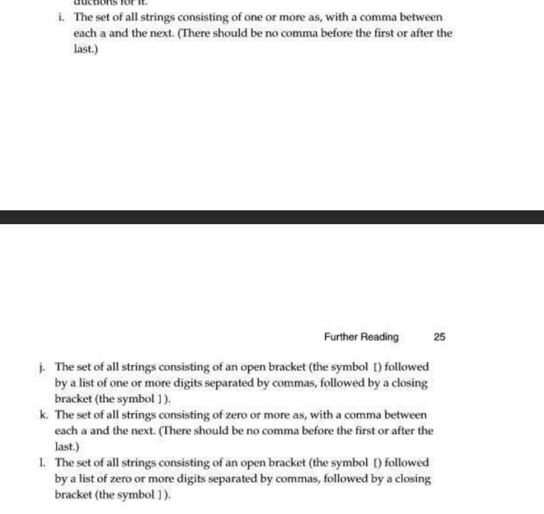 Solved i. The set of all strings consisting of one or more | Chegg.com