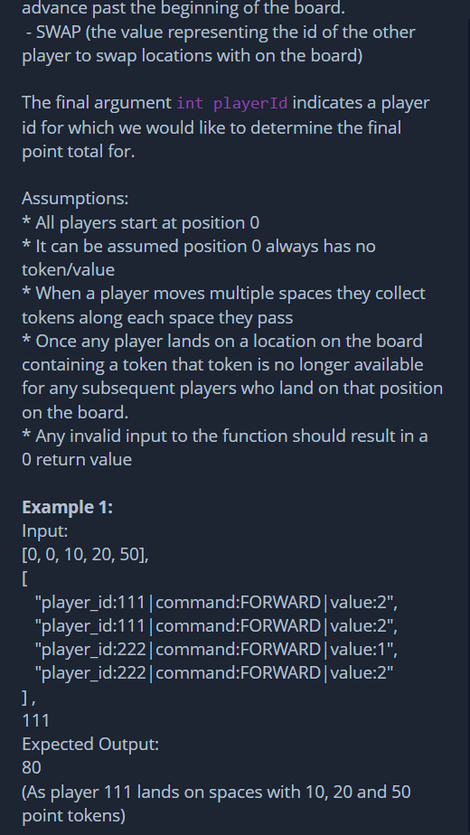 Solved 1. Board Game We'd like to design a function to model | Chegg.com