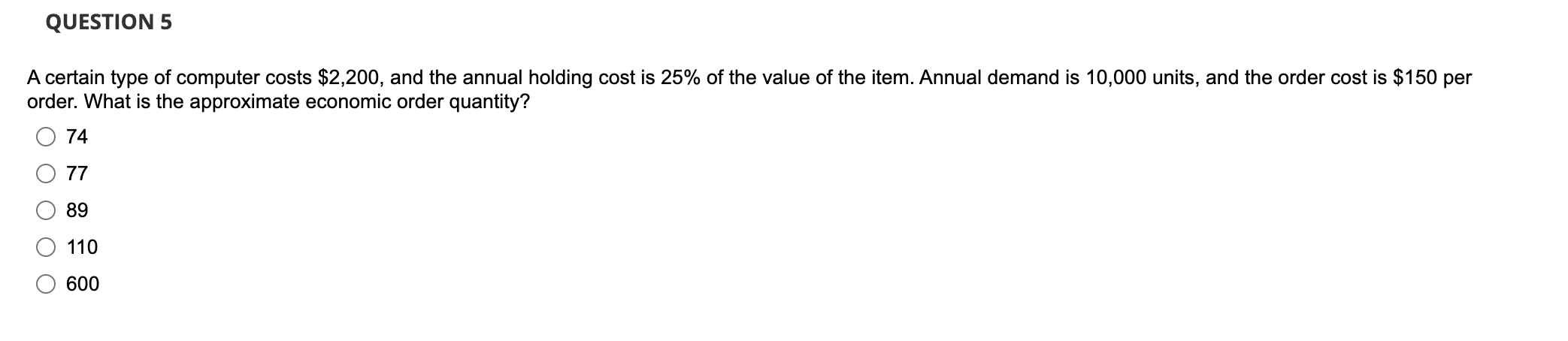 Solved A certain type of computer costs $2,200, and the | Chegg.com