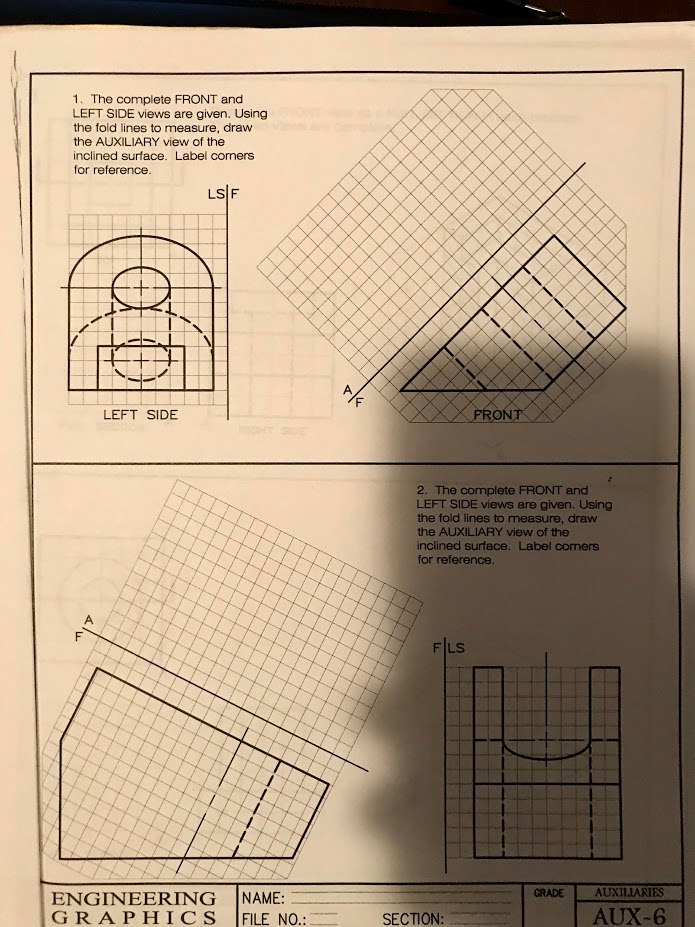 1. The complete FRONT and LEFT SIDE views are given. | Chegg.com