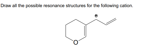 Solved Draw all the possible resonance structures for the | Chegg.com