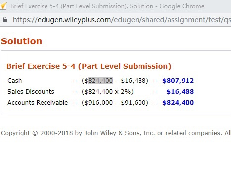 Solved Brief Exercise 5-4 (Part Level Submission) Prepare | Chegg.com