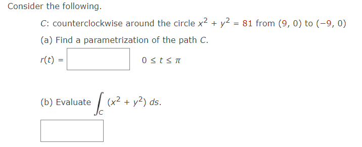 Solved onsider the following. C : counterclockwise around | Chegg.com